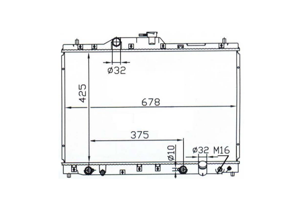 Honda Legend KA7 3.2L V6 Radiator / HO17030 – Gepps Cross Auto Parts