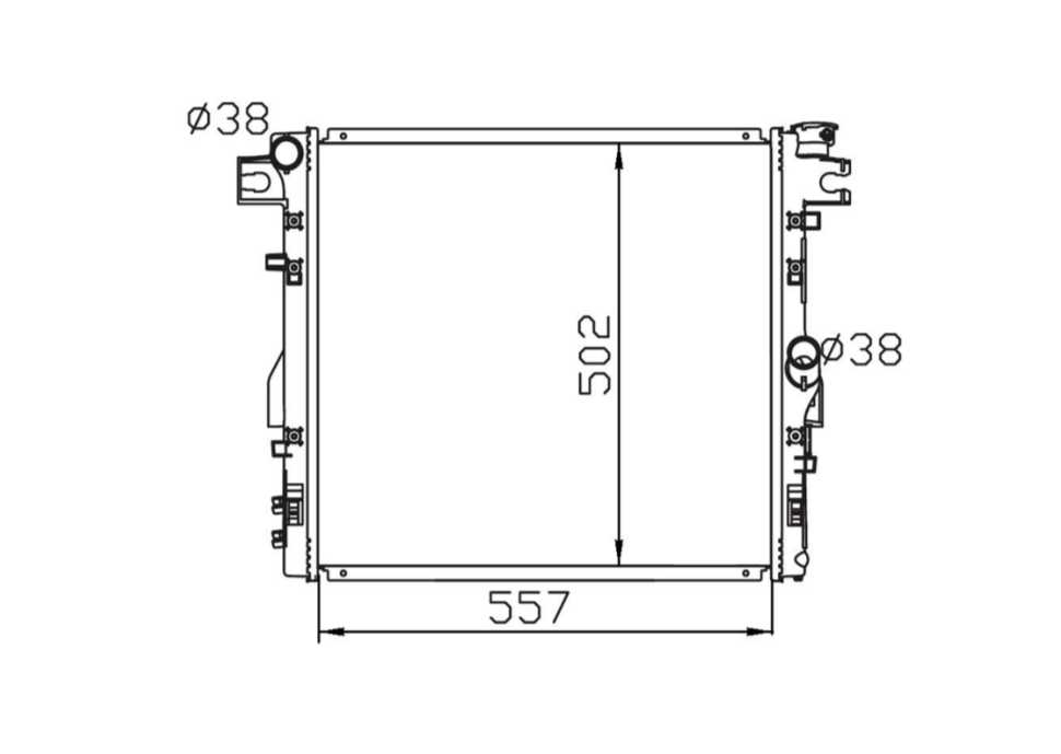 Jeep Wrangler JK Radiator / JP28022 – Gepps Cross Auto Parts