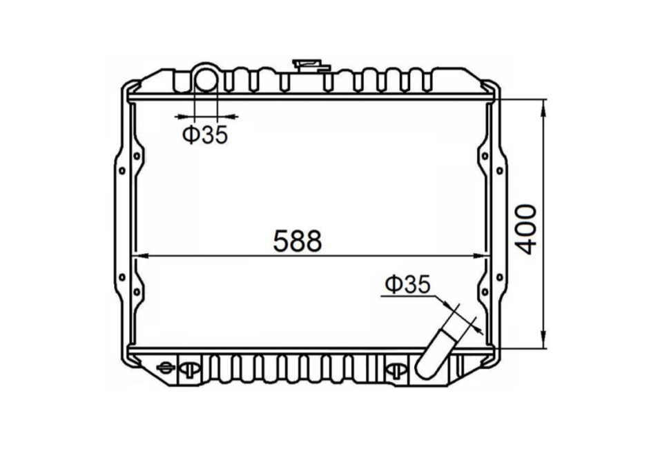 Mitsubishi Triton ME MJ 2.5L Petrol Diesel Full Aluminium Radiator / M ...