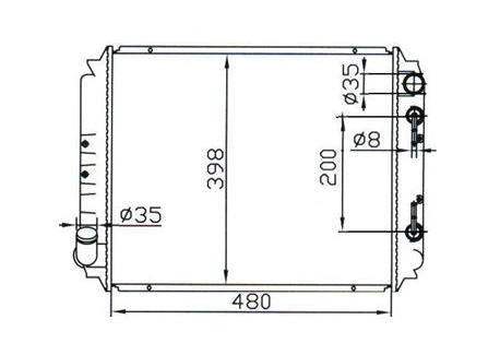 Nissan Urvan E24 Radiator / NI19024 – Gepps Cross Auto Parts