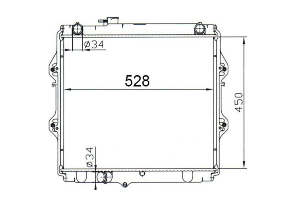 Toyota Hilux RZN149R Manual Wide Radiator / TY18085 – Gepps Cross Auto ...