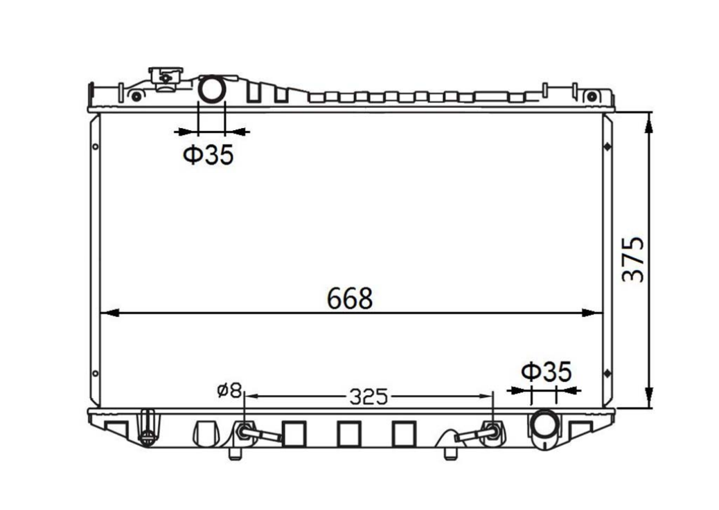 Toyota Cressida MX73 4-Door Radiator / TY18127 – Gepps Cross Auto Parts