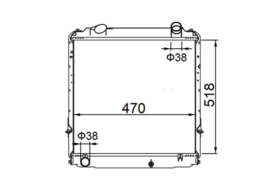 Toyota Dyna Manual Radiator / TY18132 – Gepps Cross Auto Parts