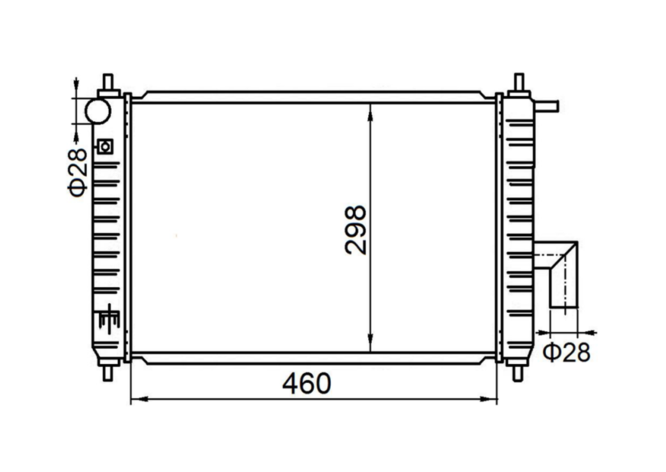 Daewoo Matiz 5-Door Radiator / DW42025 - Gepps Cross Auto Parts – Gepps ...